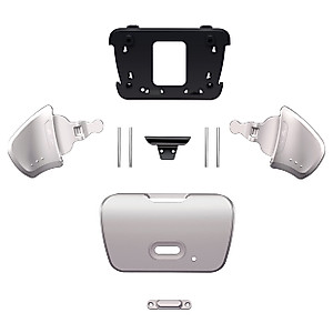 Silver Real Metal Buttons (RMB) Version K1 K2 Buttons Housing & Remap PCB Board for PS5 Controller eXtremeRate Rise Remap Kit – NOT Included The Controller & Flex Cables and Other Rise Accessories