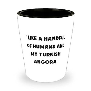 Inappropriate Turkish Angora Cat Shot Glass, I Like a, For Cat Lovers, Present From Friends, Ceramic Cup For Turkish Angora Cat