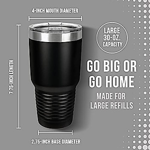 Personalized Football Coach Tumbler Cup With Coach Name - Customized Football Coach Gift - Custom Football Coach Travel Mug - Black