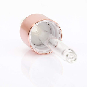 30 Pcs Clear Glass Dropper Bottles Essential Oil Sample Bottles Perfume Vials Liquid Cosmetic Containers Glass Eye Dropper Bottles With Rose Gold Lids (2ml)