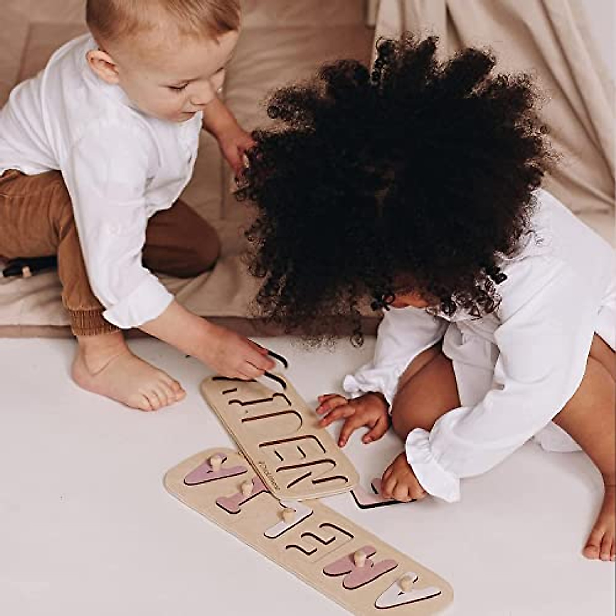 Wooden Toddler Clothes Hangers Baby Hangers Clothing Rack for Nursery Kids Room Decor Montessori Furniture Child Size Wardrobe Wood Toddler Gift (Set of 5 Hangers, copy, Natural)