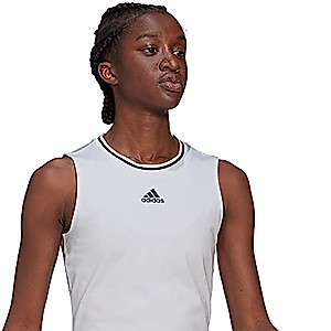 adidas womens Match Tank White/Black Large
