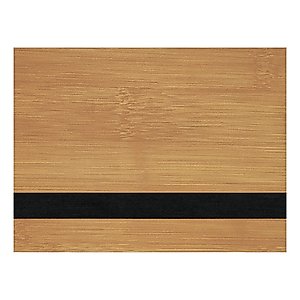 Laserable Leatherette 12" x 18", Leather Sheets for Laser Engraving with Adhesive Backing, Craft Supplies and Materials (Bamboo/Black)
