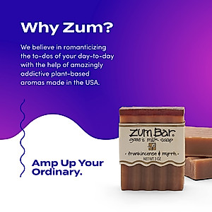 Zum Bar Goat's Milk Soap - Frankincense and Myrrh - 3 oz (3 Pack)