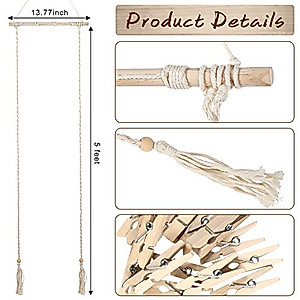 Western Bedroom Decor Wooden Hat Organizer Boho Hat Rack Display Decor Wood Hat Hanger Bohemian Hat Holder Wall Hat Storage Hanger Wooden Display Rack for Women Hats Wide Brim (1 Set)