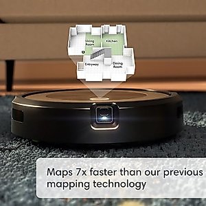 iRobot Roomba j9+ Self-Emptying Robot Vacuum – Powerful Suction, Identifies and Avoids Obstacles Like pet Waste, Sel-Empties for 60 Days, Best for Homes with Pets, Smart Mapping, Works with Alexa​