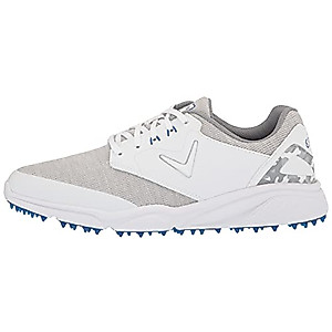 Callaway Men's Coronado v2 SL Golf Shoe, White/Grey, 11