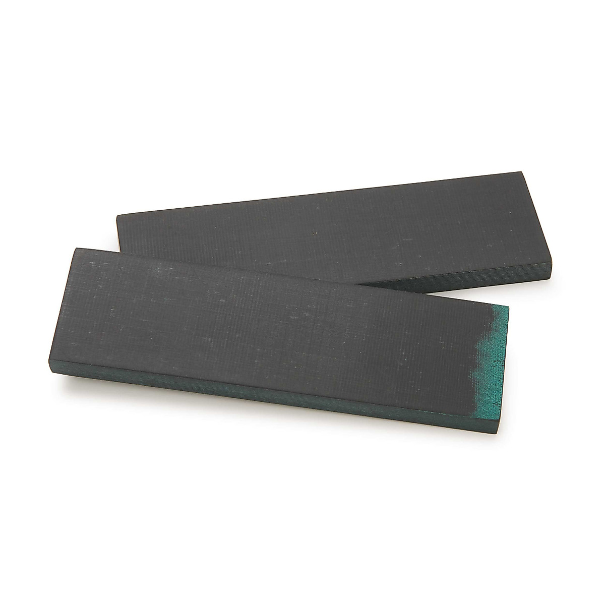 WoodRiver Black & Green Micarta, 8mm x 1-1/2" x 5" Knife Scale, 2-Pieces