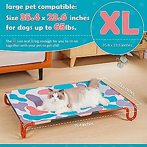 petamore XL Size Self - Cooling Pet Mats for Dogs and Cats - Pressure Activated Non-Toxic Solid Cooling Gel Dog Bed Summer Pets Pads