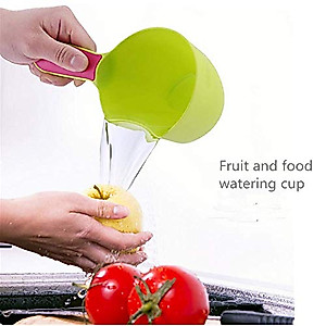 Baby Bath Waterfall Rinser, RainbowBaby Shampoo Rinse Cup Head Washing Baby Tub Water Scoop, Tear-Free Baby Bath Mug (Green)