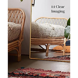 NARCISSUS Full Length Mirror Arched,64"x21",Dressing Mirror,Full Body Mirror Gold