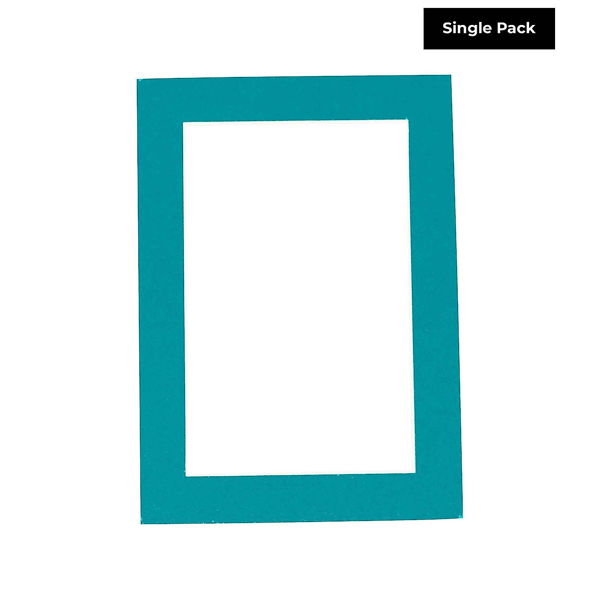 8x10 Teal Blue Mat for 6x8 Photo - Picture Matboard for Frames Measuring 8 x 10 Inches - Bevel Cut Matte to Display Art Measuring 6 x 8 Inches - Acid Free ONE MAT
