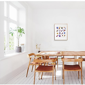 Dignovel Studios 8X10 Unframed Bacteria Watercolor Art Print Biology Medical Art Microbiology Virus Art Abstract Bacteriophage Science Home Office Wall Decor Poster DN675