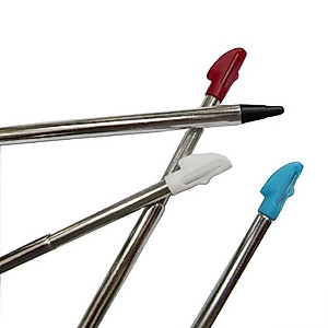 OSTENT Adjustable Metal Game Touch Stylus Pen for Nintendo 3DSLL/XL Console Pack of 4