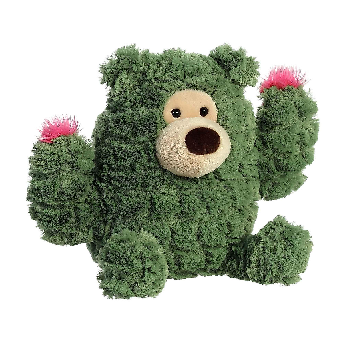 Aurora® Whimsical Cactus Kingdom™ Cactus Bear™ Stuffed Animal - Aesthetic Appeal - Comforting Cuddles - Green 7.5 Inches