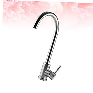 Faucets for Bath Sinks Vessel Faucet Vessel Sink Faucet Waterfall Spigot Bath Tub Faucet Stainless Steel Water Tap Kitchen Water Faucet Home Water Faucet Silver Container Tub