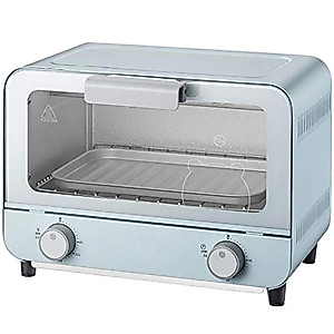 9L Mini Oven,with 800W Adjustable Temperature 50-230 ℃ and 30 Minutes Timer Household Baking Multifunctional Cake Oven (Blue) (Blue)