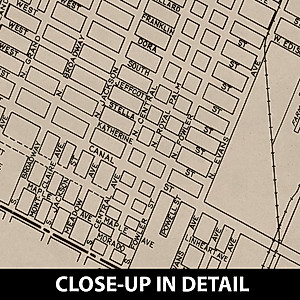 Map of Fort Myers Florida circa 1947 - includes Lee County, Sanibel, Captiva, Pine Island and Fort Meyers Beach on Inset (18 x 24 inches)