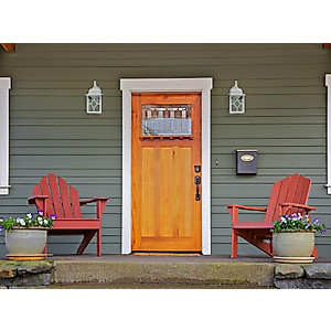 CORAMDEO Outdoor LED Square Wall Sconce Light for Porch, Patio, Deck, Wet Location, Built in LED Gives 100W of Light from 11W of Power, 1000 Lumens, 3K, Durable Cast Aluminum with White Finish