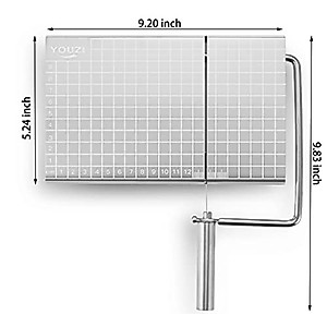 Cheese Slicer & Cheese Cutter | Stainless Steel cheese slicer with 10 Replacement-wires | Cheese Cutter for Block Cheese Metal Cheese Slicer Cutting Board Kitchen Gadgets Gift Set for Cheese Butter