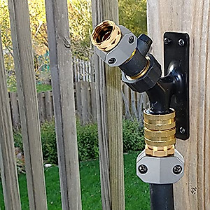 CYEAH Garden Hose Repair Kit 3 Sets, Zinc and Aluminum Male Hose End Water Hose Repair Connector, Garden Hose Repair Fittings, Fit 5/8" and 3/4" Garden Hose