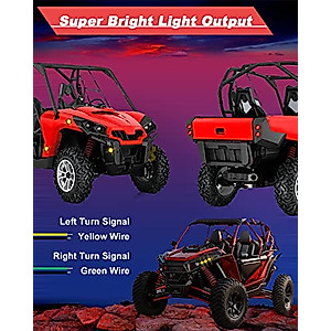 NTHREEAUTO Universal ATV UTV Street Legal Kits, Side-by-Side Turn Signals Kit, Rocker Switch, USB Car Charger, Horn, Hazard Lights Compatible with Polaris Ranger Yamaha Grizzly Honda FourTrax Can-Am