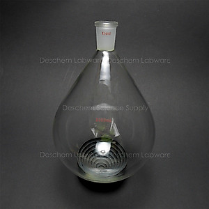 Deschem 2000ml 24/40 Glass Recovery Flask 2 Litre Kjelda Bottle Not for Rotary Evaporator Use