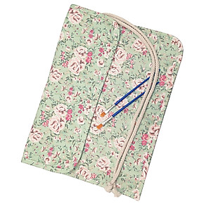 Funny live Paint Brush Holder Art Supplies, Artist Brush Holder & Storage Organizer Roll-Up Case Bag, Protect Acrylic Oil Watercolor Paintbrushes (Pink Rose 20 Slot Pockets)