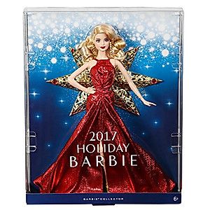 Barbie 2017 Holiday Doll, Blonde with Gold Dress