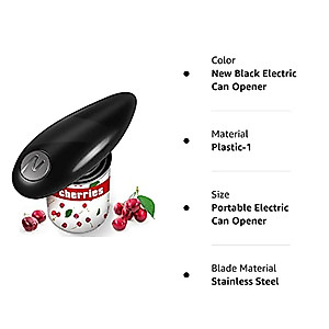 Electric Can Opener One Touch Switch Smooth Edge Automatic Electric Can Opener