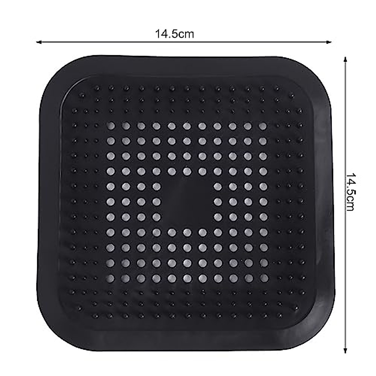 Saterkali 2Pcs Hair Catcher,Floor Sink Strainer with Suction Cups Anti-Clogging Hair Catcher Bathroom Bathtub Shower Drain Protector Kitchen Sink Floor Filter Light Blue