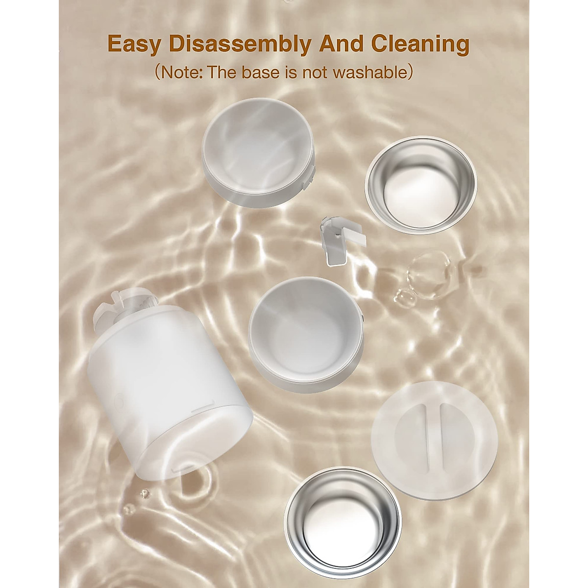 Molypet Automatic Cat Feeders for 2 Cats - 6L Cat Food Dispenser with Double Bowls, Programmable Timed Cat Feeder up to 6 Meals per Day with 10S Voice Recorder, Support Dual Power Supply