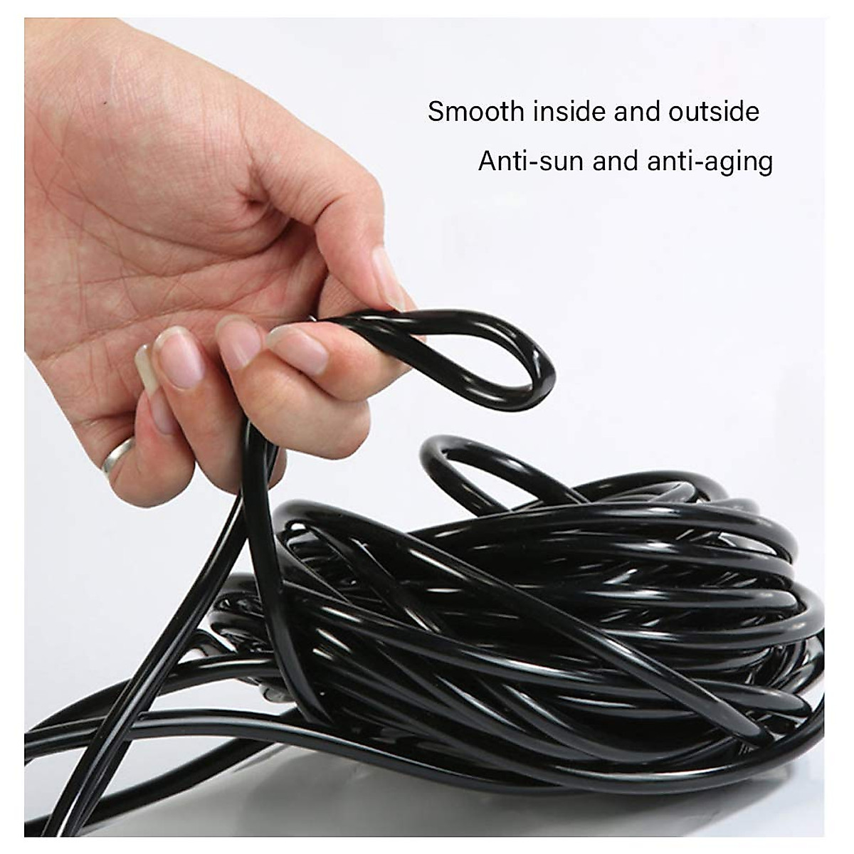 SUCOHANS 100FT 1/4 inch Blank Distribution Tubing Drip Irrigation Hose Garden Watering Tube Line,Drip Line,Drip Irrigation,Drip Tube