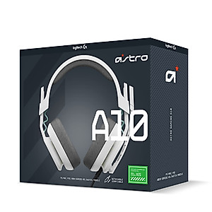 Logitech G Astro A10 Gen 2 Cross-Platform Wired Gaming Headset for PlayStation 5/4, Xbox S|X, Nintendo Switch, PC: 3.5mm Headphone Jack, 32mm Drivers, Flip-to-Mute Mic, Over-Ear - White/Xbox Edition