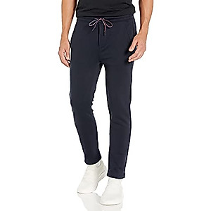 Tommy Hilfiger Men's Essential Fleece Jogger Sweatpants, Hilfiger Navy, XXL