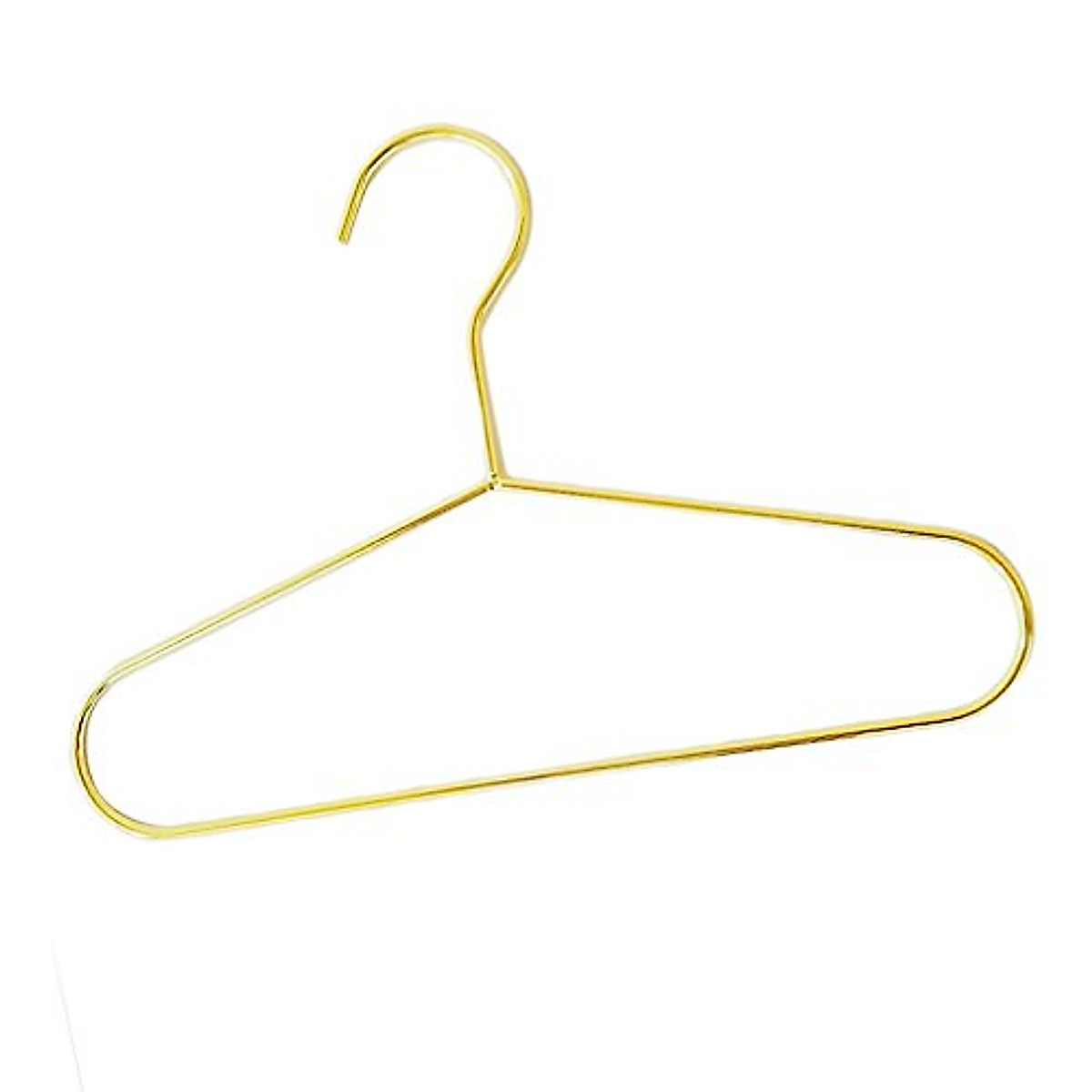 Gazechimp Portable Iron Hanger for Children Durable Fabric Hanger for Babies, Gold, 25.1x17.5cm