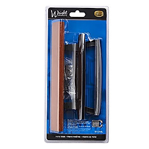 Wright Products - Mortise Patio Door Handle, Wood/Black 3-15/16 in