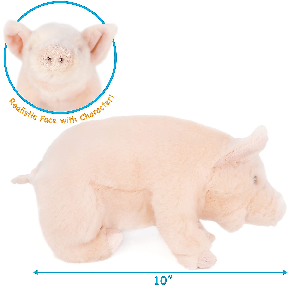 TigerHart Perla The Pig - 10 Inch Stuffed Animal Plush Piglet