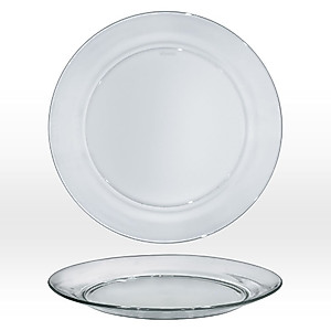 Duralex Lys Clear Glass 11 Inch Dinner Plate, Set Of 6