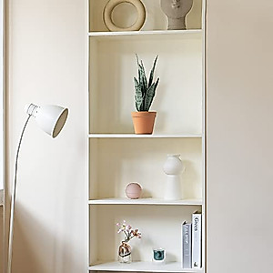 Mkono Artificial Snake Plant 16 Inch Small Fake Sansevieria Tree Potted Plants Faux Desk Plant Indoor Plant Decor in Terracotta Plastic Pot for Table Shelf Bathroom Bedroom Home Office