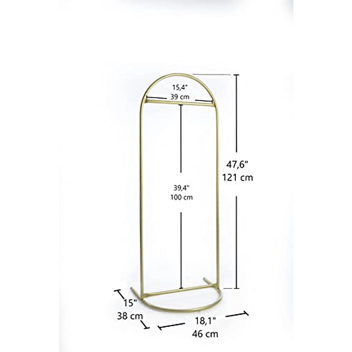 VEGAINDOOR Oval Metal Clothes Rack Strong Garment Rack, Industrial ...