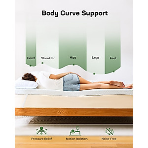 Marsail 3-inch Twin XL Memory Foam Mattress Topper, Gel Infused Cooling Mattress Topper with Removable Cover, Ventilated & Breathable Mattress Topper for Sofa, RV, Bedroom, CertiPUR-US Certified