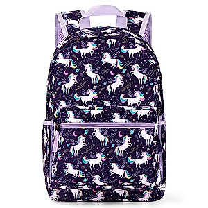 Choco Mocha 17 inch Purple Unicorn Backpack + Lunch Bag + Pencil Bag