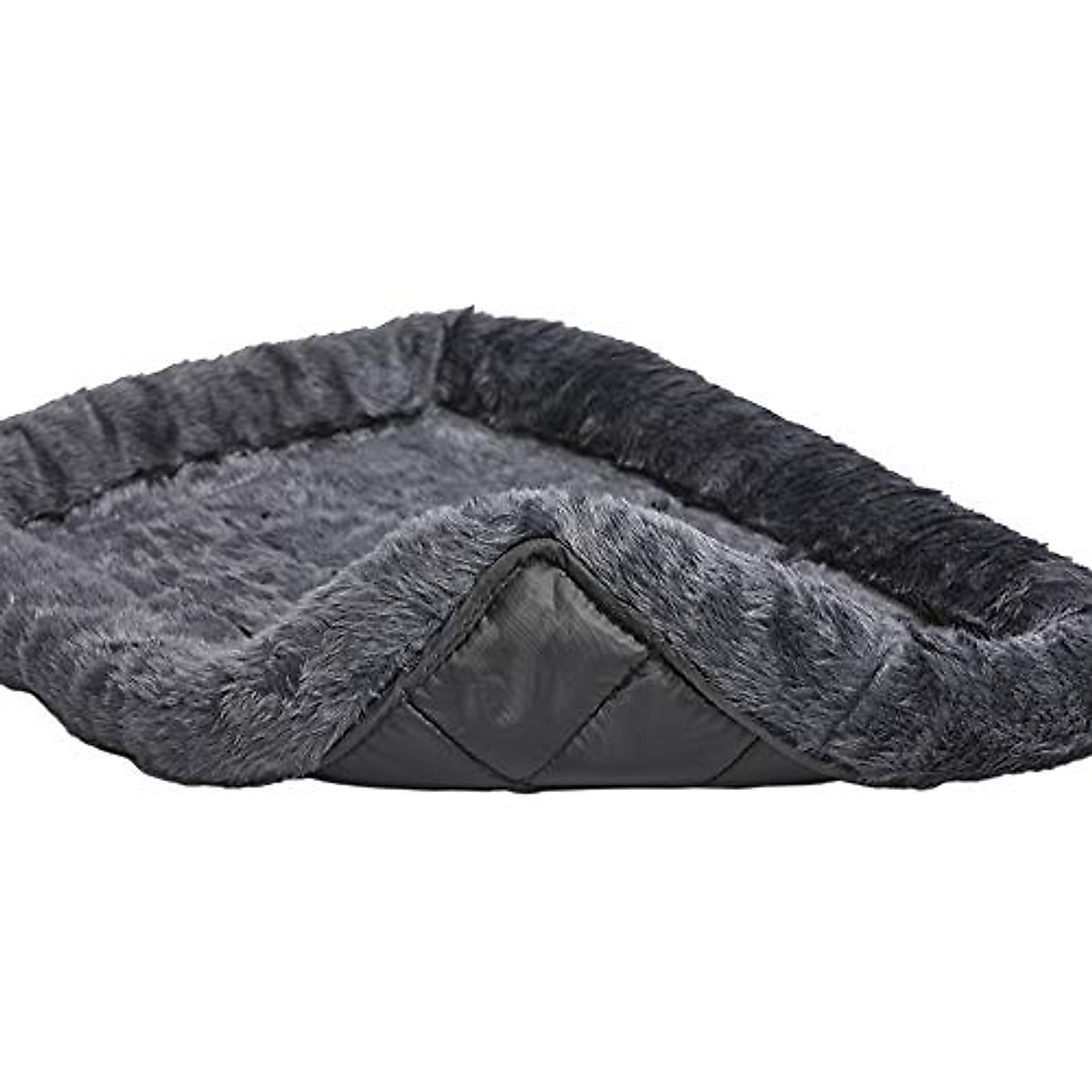 New World Pet Products Gray Dog Bed | Bolster Dog Bed Fits Metal Dog Crates | Machine Wash & Dry