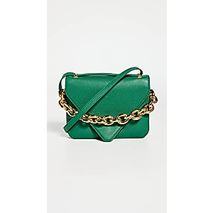 Bottega Veneta Women's Pre-Loved Small Mount Bag, Calfskin, Green, One Size