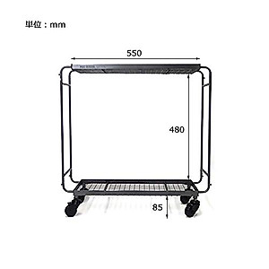 Post General Post General Wagon Iron Wagon with Heavy Duty Basket Long White Iron Wagon Basket Free