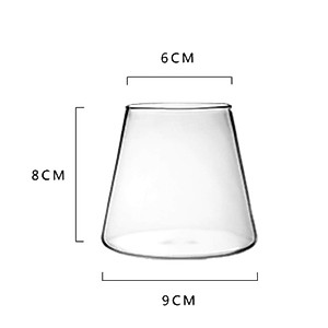 DOITOOL Wine Glass Cup Clear Coffee Cups Water Glasses Tumblers Espresso Glass Clear Glass Mugs Coffee Glass Mugs Glass Coffee Cup Coffee Glasses Drinking Glasses Crystal Margarita