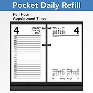 2021 Daily Desk Calendar Refill by AT-A-GLANCE, 3-1/2" x 6", Loose-Leaf (E7175021)