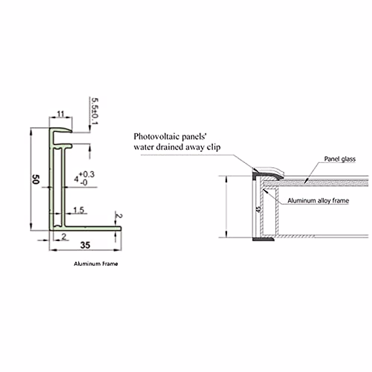 HZLH ( 20pcs ) Solar Panels Water Drained Away Clip,Auto Remove Stagnant Build-up Near The Panel Edges,Plastic Clip to Clear rainwater and Other Debris (50mm), Black