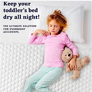 Toddler Mattress Pads – XL Potty Training Mattress Protector Pad, Potty Training Sheets Protection, Pee Mats for Kids Bedwetting, Toddler Bed Pee Pads, Waterproof Washable Reusable